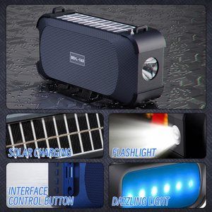Portable Audio & Video | Portable Solar Speakers With Flashlight Stereo ...